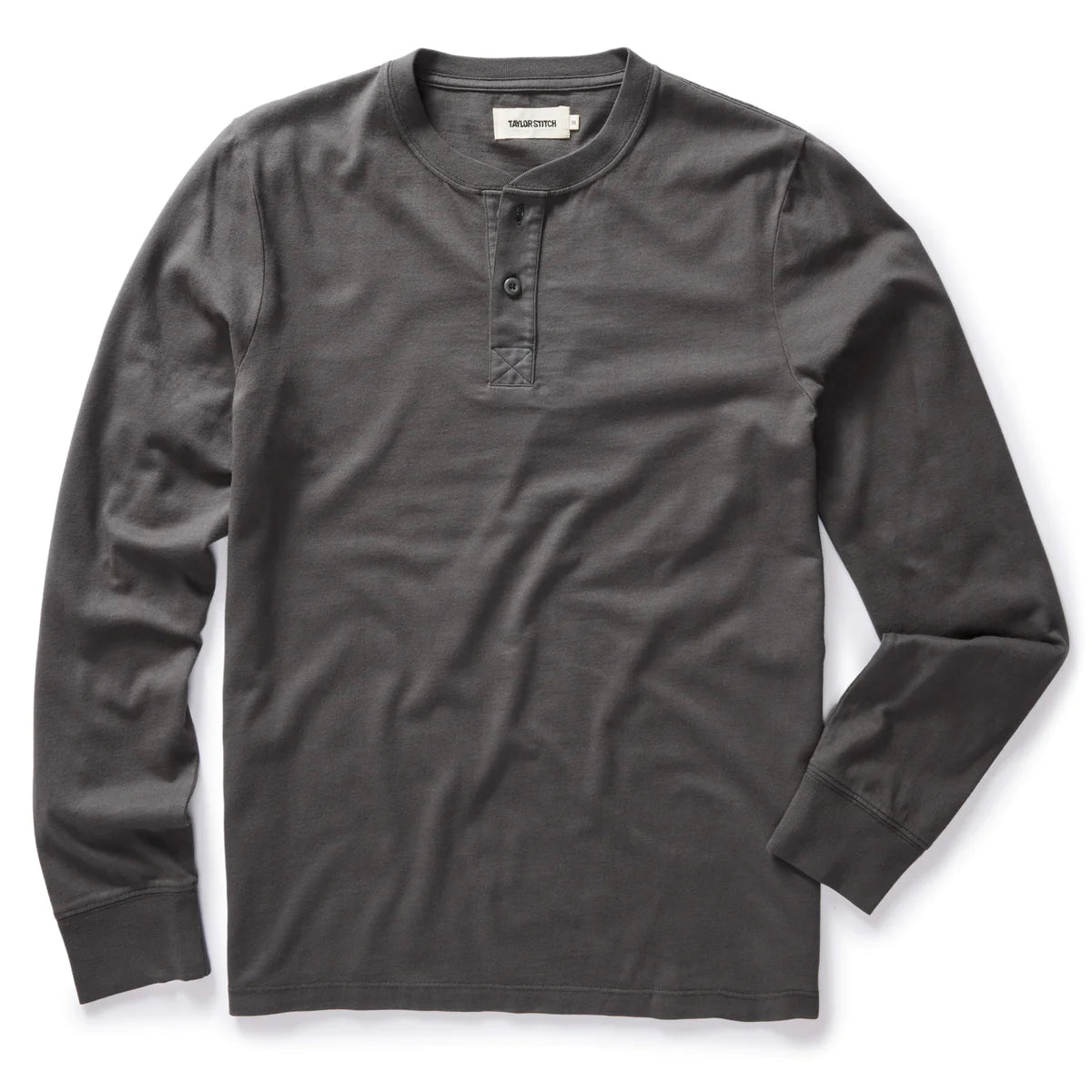 The Organic Cotton Henley | Faded Black – Fontenelle Supply Co.